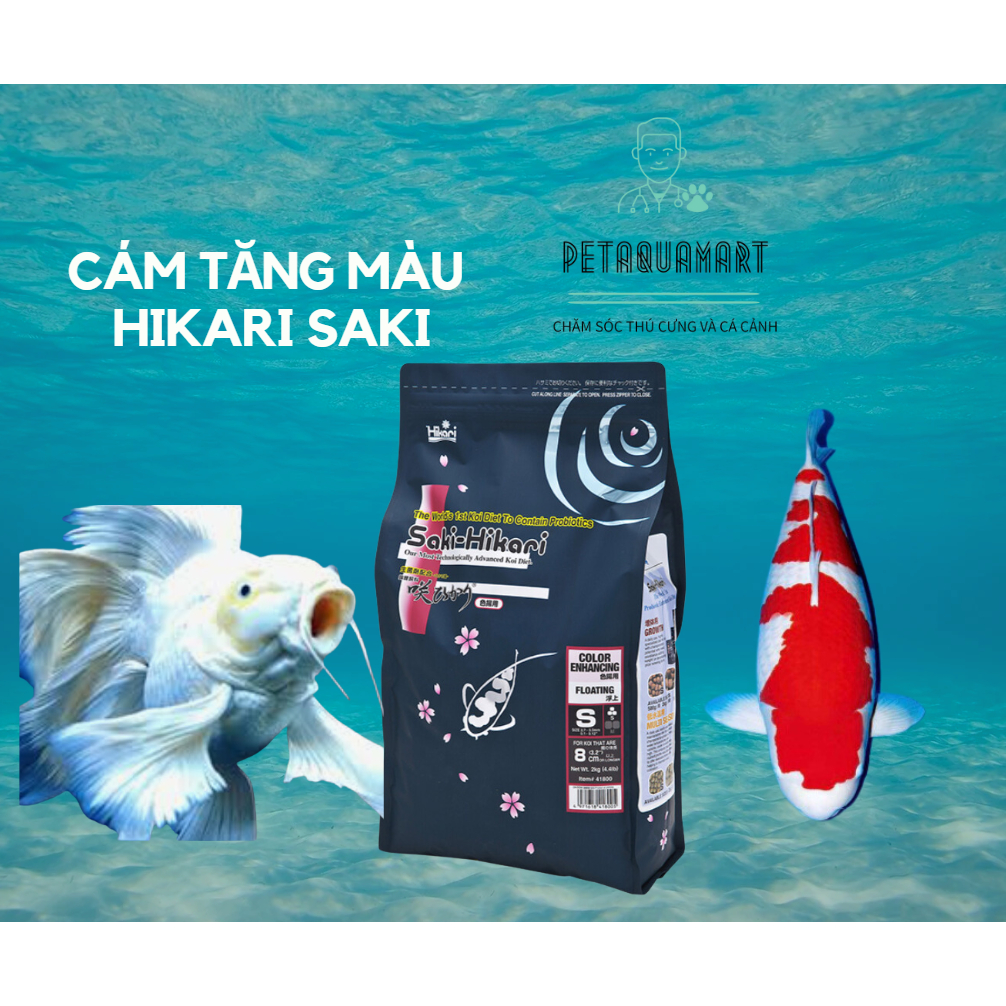 Premium color enhancing food for Japanese hikari Koi fish saki hikari ...