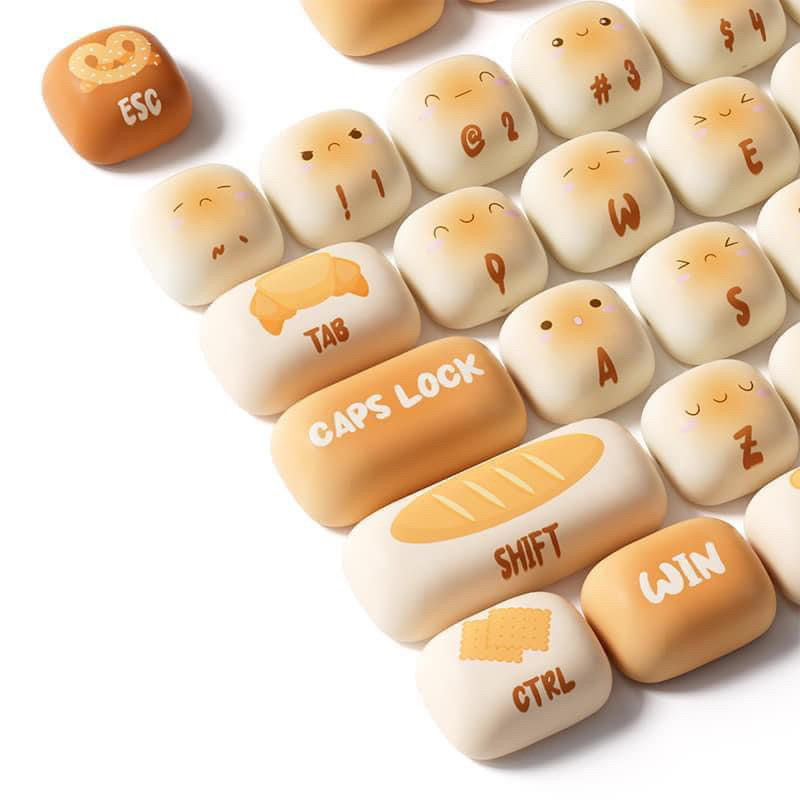 [ Genuine ] Keycap Akko Bread Mantou Paradise Keycap MOG Profile 139 ...