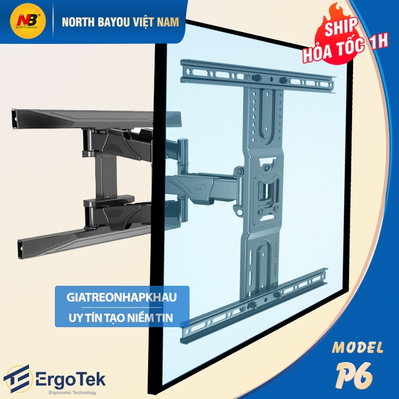 North Bayou NB P6 Swivel Angle TV Mount - ErgoTek E68 / E66 ...