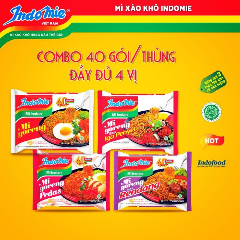 Indomie Dry Stir-Fried Noodles ~90g / Mixed Noodles, Indomie Noodles ...