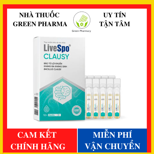 Livespo Clausy probiotic - Supports digestion, reduces bloating, flatulence, indigestion (Box of ...