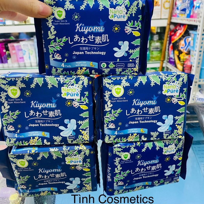 Combo of 5 packs of Kiyomi night sanitary napkins, Japanese night pads ...