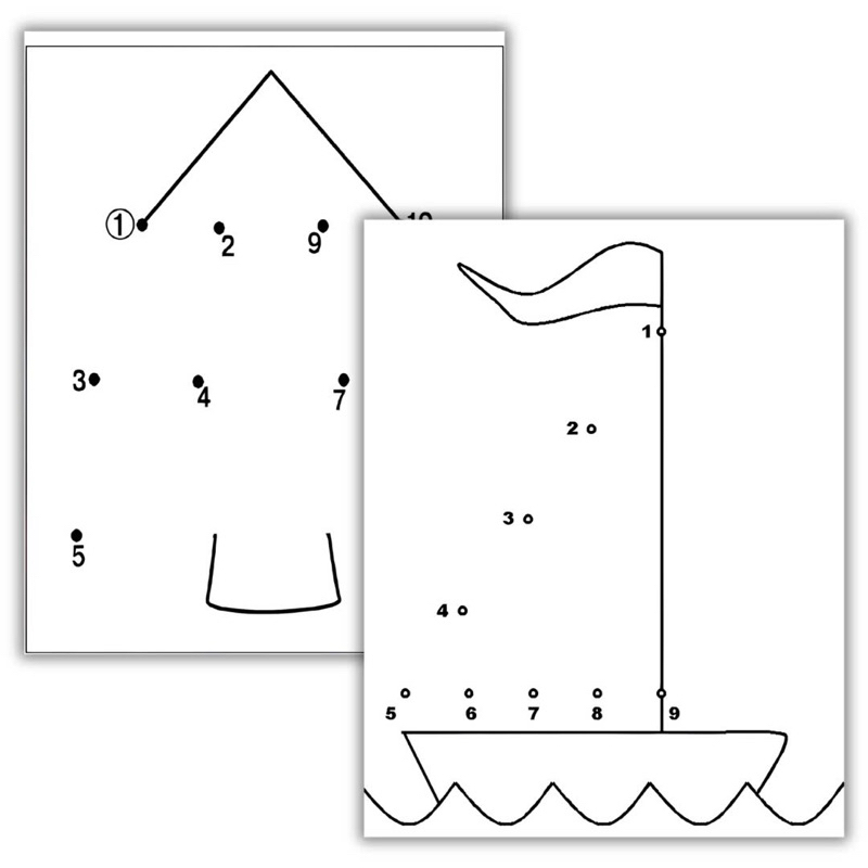 Connecting numbers to form shapes, logical thinking (Montessori ...