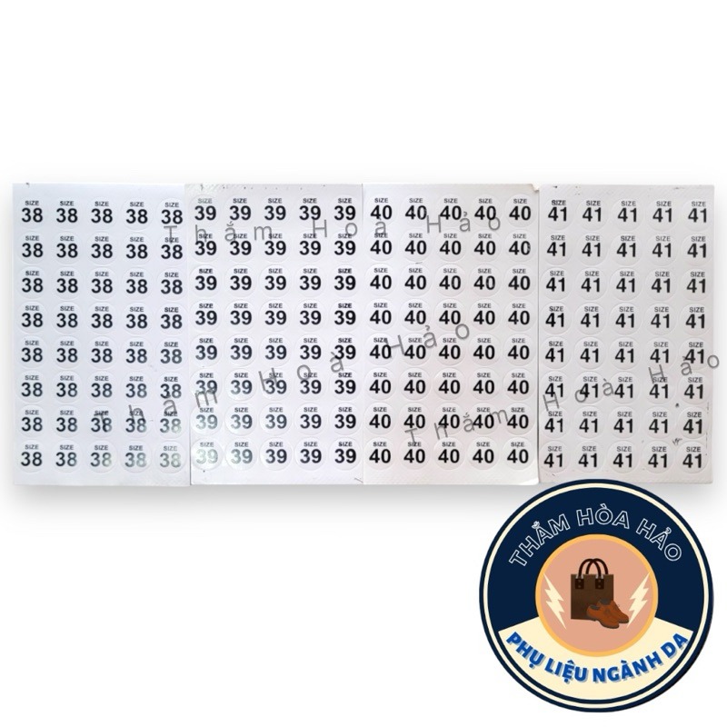 (100 Sheets) 4000 popular, specialized Shoe Number Stickers (From 20 to ...
