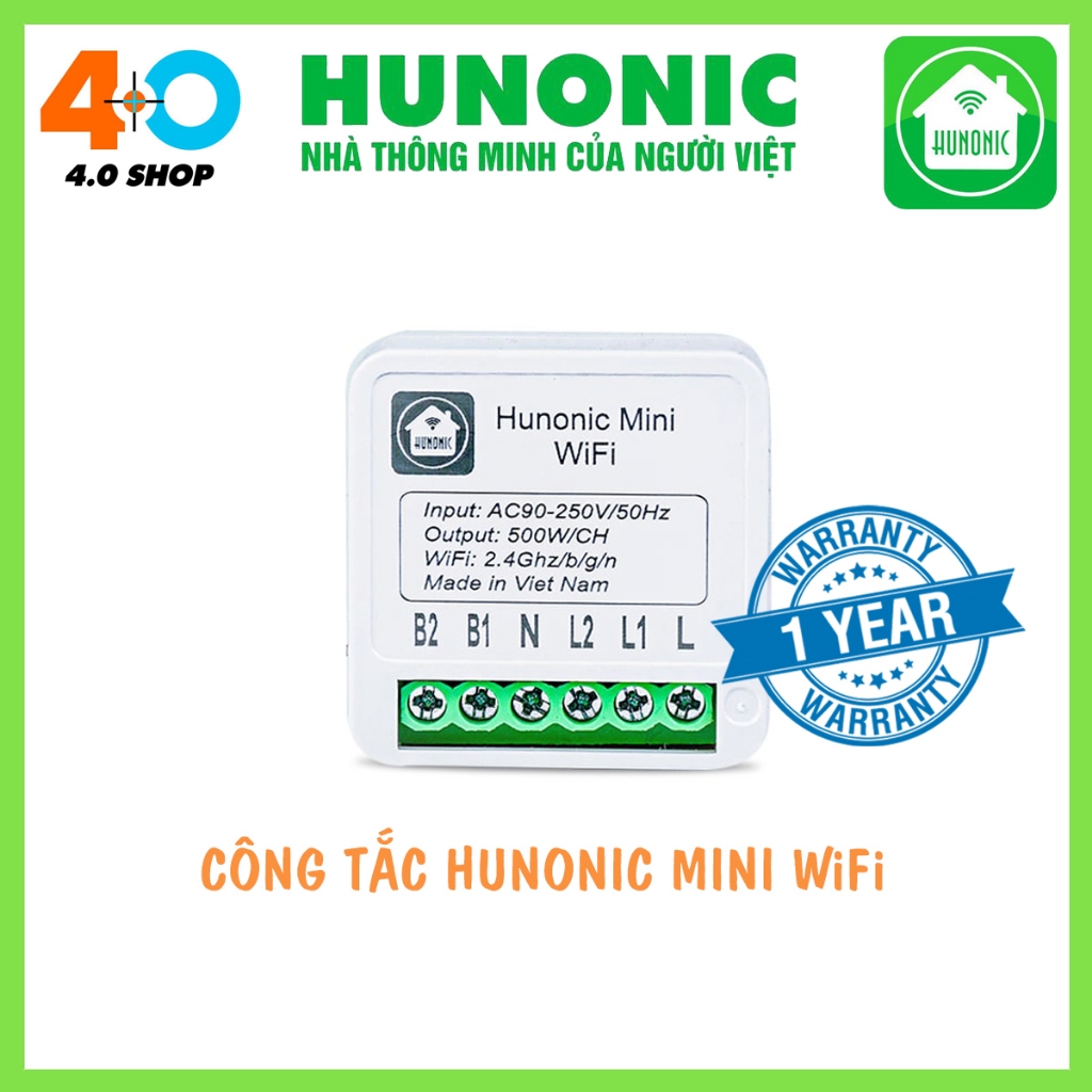 Hunonic MINI WIFI - 2-Channel switch turns mechanical switches into ...