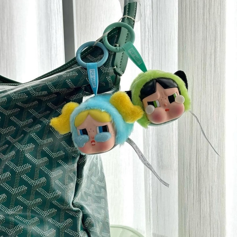 Popmart CRYBABY x Powerpuff Girls -Blind box Genuine cry baby keychain ...