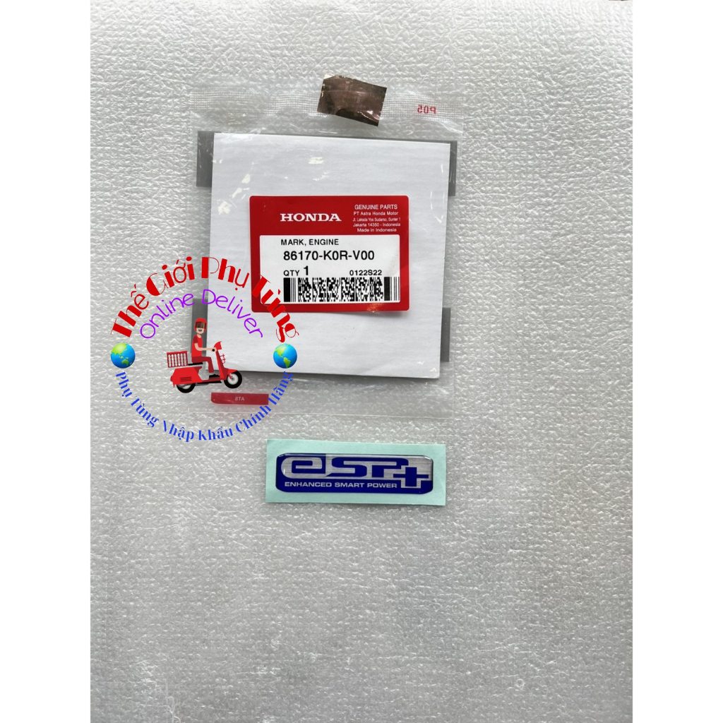 Esp+ sticker for Vario 160, PCX 160, ADV 160 new original 86170-K0R-V00 ...