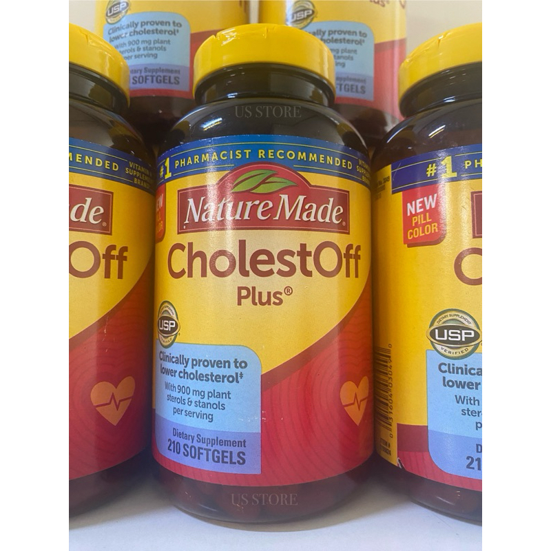 Nature Made CholestOff Plus blood Cholesterol reducing pills, box of ...
