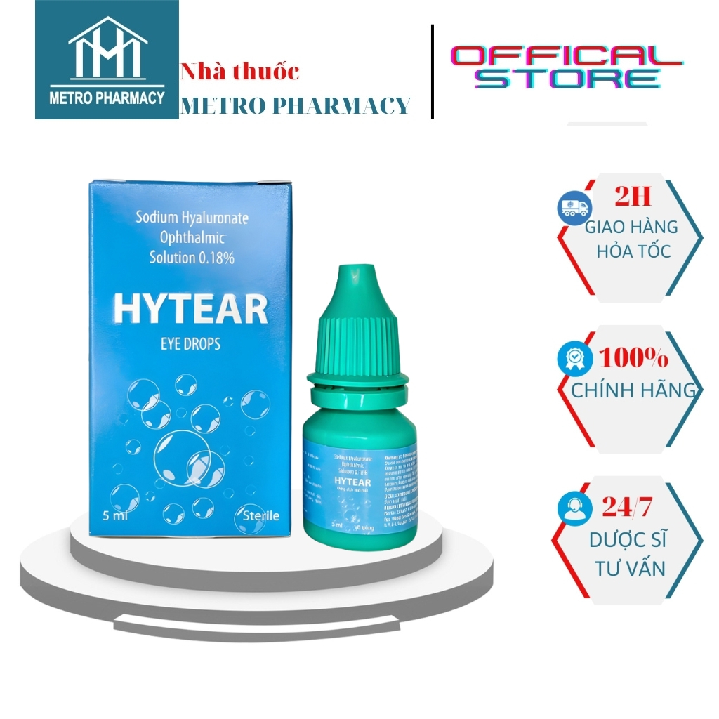 Hytear 0.18% artificial tears - lens drops - Helps reduce dry eyes and ...