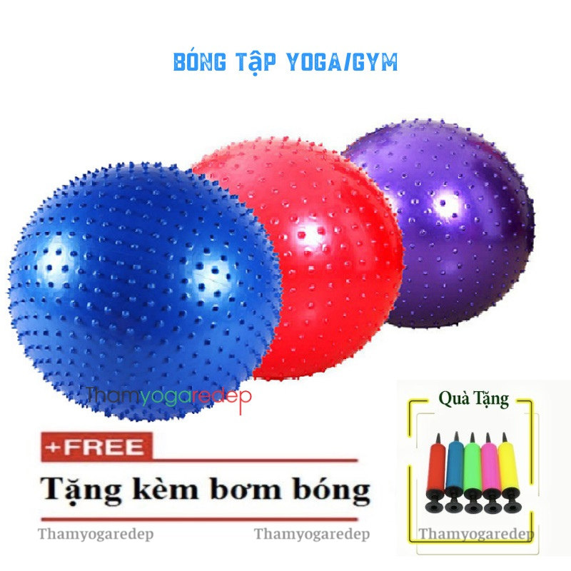Yoga Ball, Gym Massage Ball (Size 45, 55, 65, 75CM) Comes with Vacuum ...