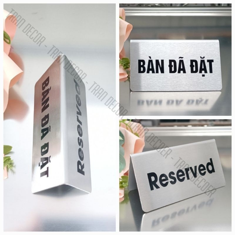 [Product Made of 304 stainless steel] Table reservation sign, table ...