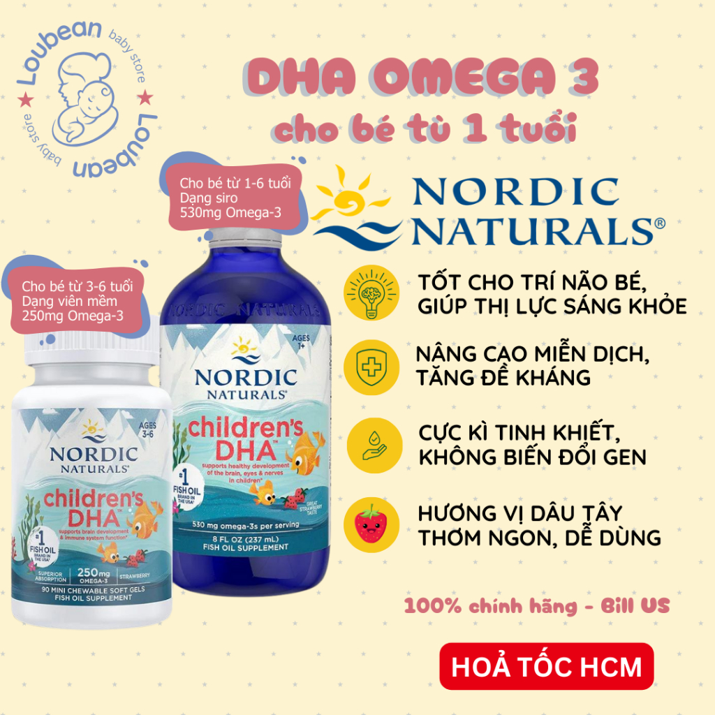 Dha Omega 3 for babies from 1 year old Nordic Naturals Children DHA ...