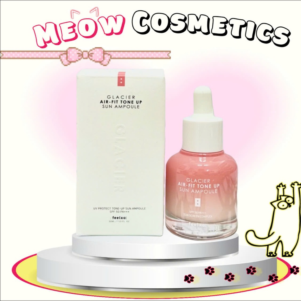 Feelxo Glacier Air-Fit Tone Up Sun Ampoule SPF50+/PA+++ 30ML, Pink Tone ...