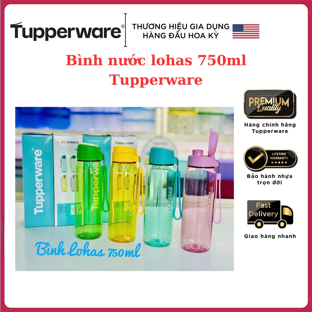 Lohas 750ml water bottle, 750ml Tupperware water bottle, heat-resistant ...