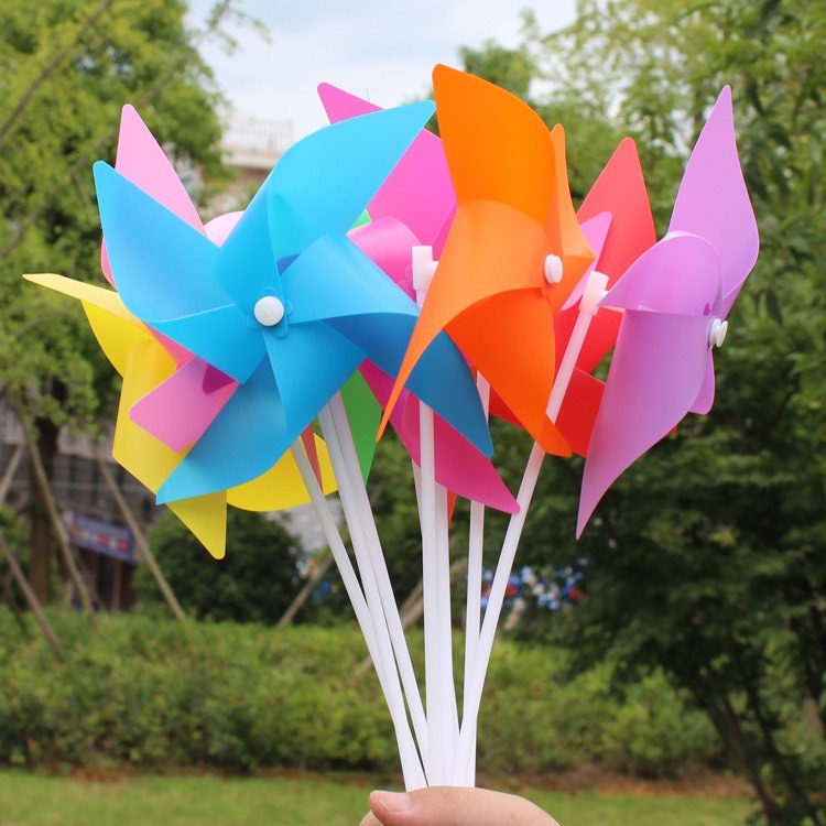 7-color plastic pinwheels - 4-bladed, 5-bladed pinwheels to decorate ...