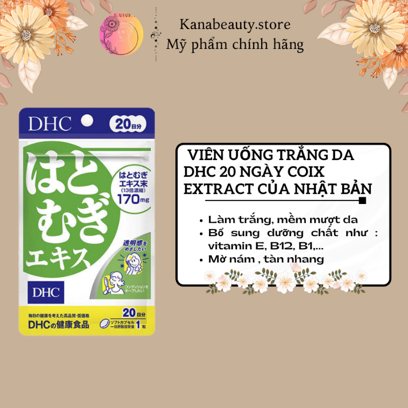 Dhc 20-day Coix Extract skin whitening pills from Japan | Shopee Malaysia