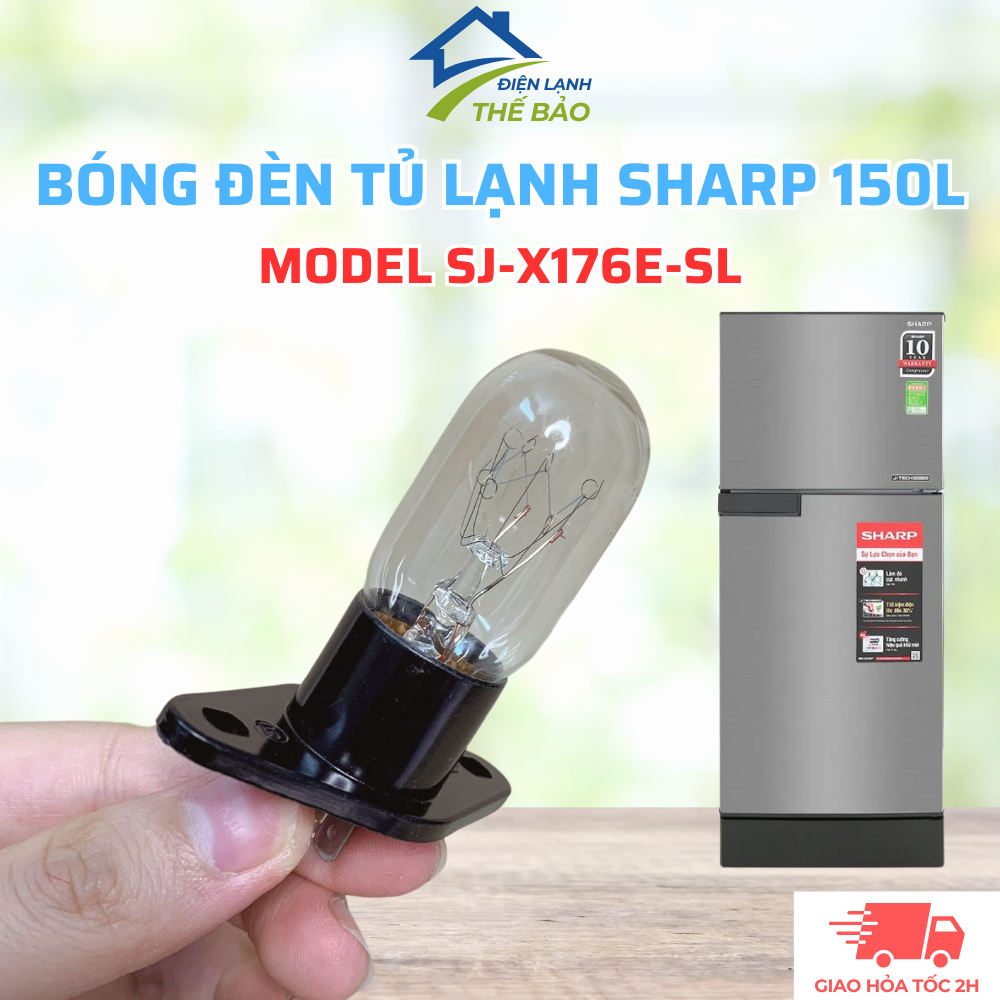 SHARP Inverter Refrigerator Light Bulb 150L Model SJ-X176E-SL Standard ...