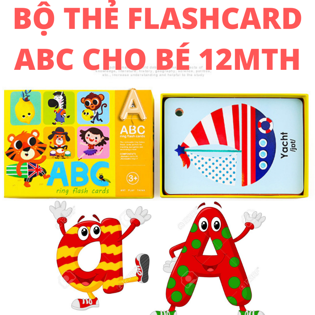 Genuine English montessori ABC alphabet learning cards for babies from ...