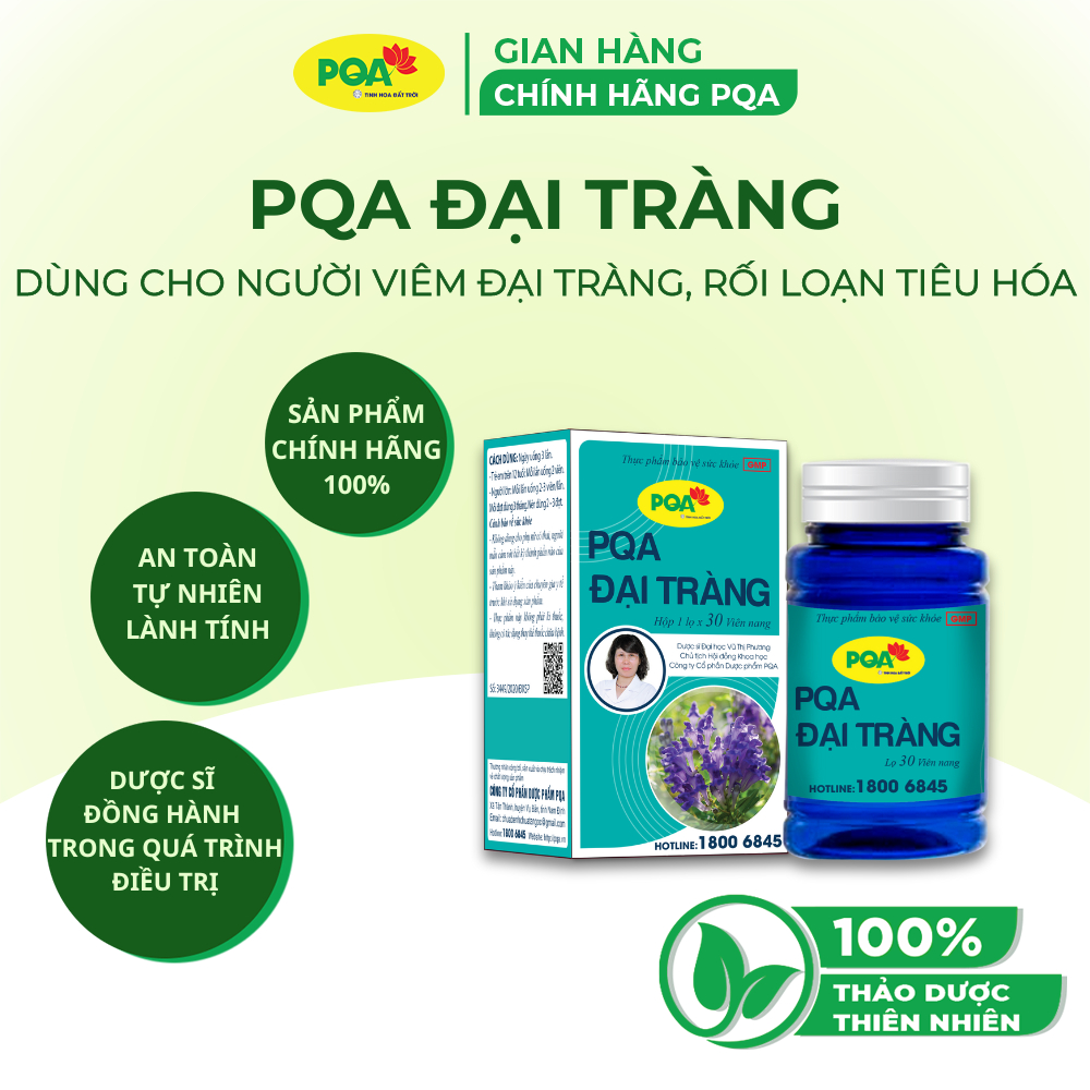 Pqa Colon for acute and chronic colitis, spastic colitis, box of 30 ...
