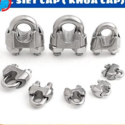 Inox 304 cable tightener - cable lock - cable clamp - size 2mm, 4mm ...