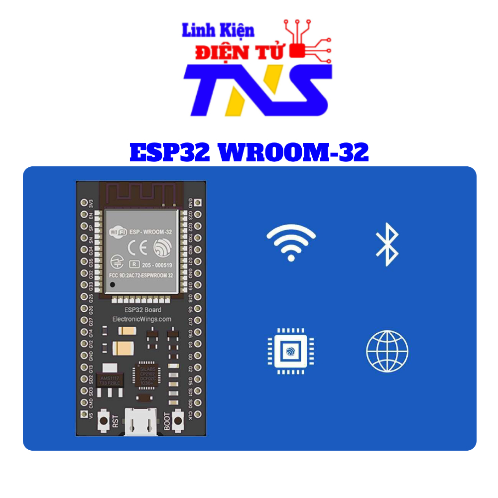 [ESP32] Rf Kit Wi-Fi + Bluetooth + BLE Transceiver ESP32 WROOM-32 - TNS ...