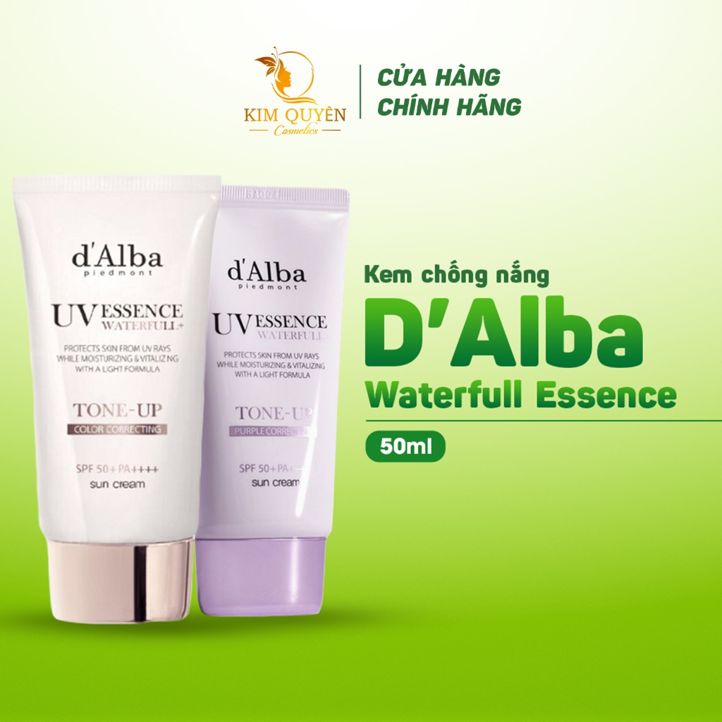(D'Alba)D'Alba Waterfull Essence TONE UP/ PURPLE Sun Cream SPF50+ PA++++ 50ml | Shopee Malaysia