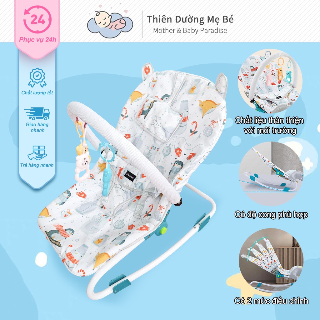 Foldable Rocking Chair Baby Vibrating Chair Baby Reclining Chair with ...