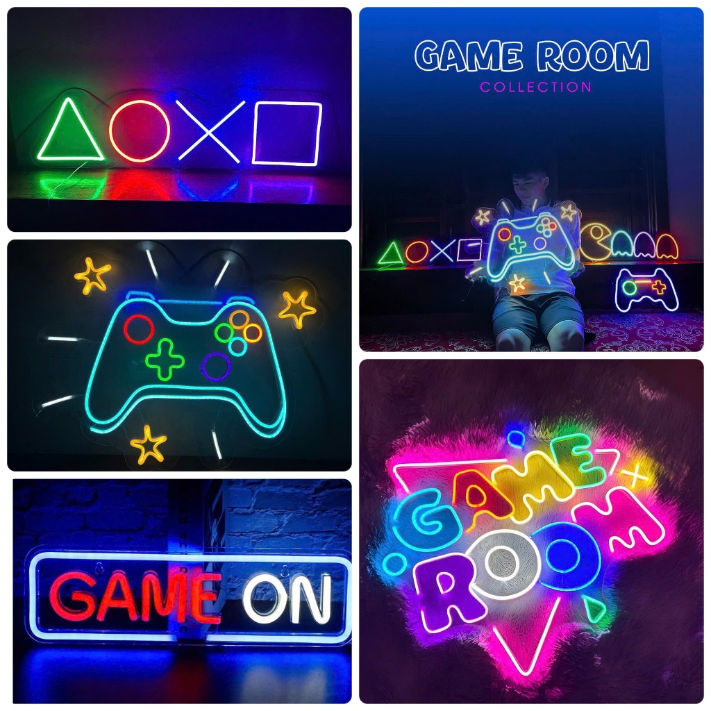 |Gameroom NEON collection| Custom led neon lights for gaming room ...