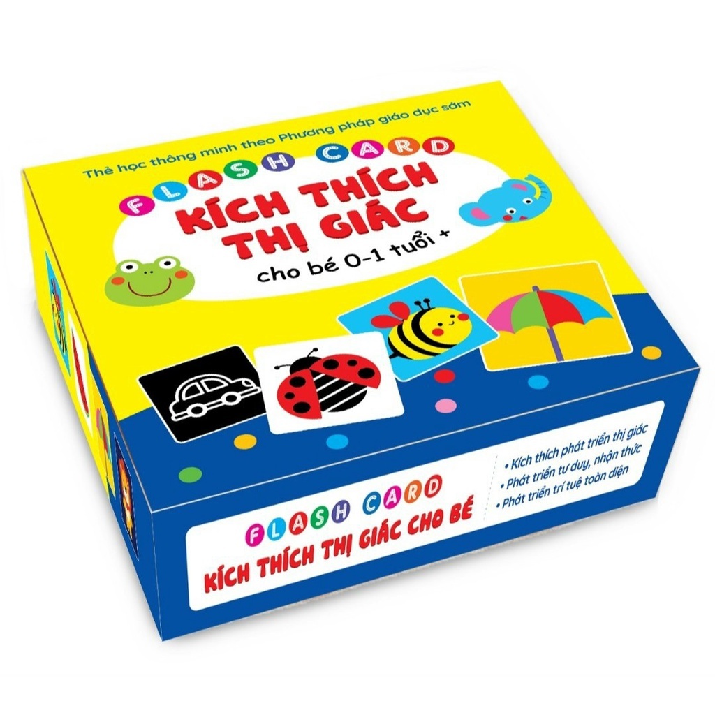 Complete set of visual stimulation flashcards for newborns, 80 cards ...