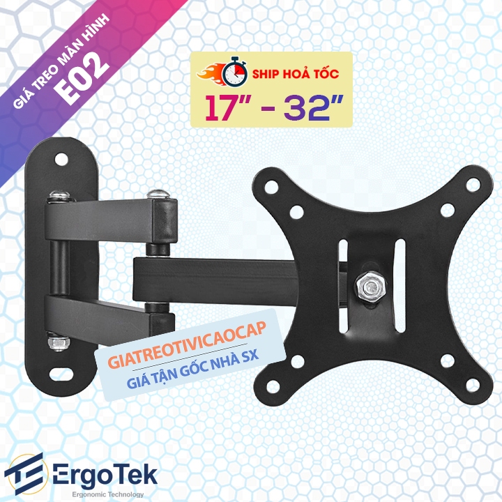 Ergotek E02 17 - 32 Inch Multifunctional Rotating Computer Monitor ...