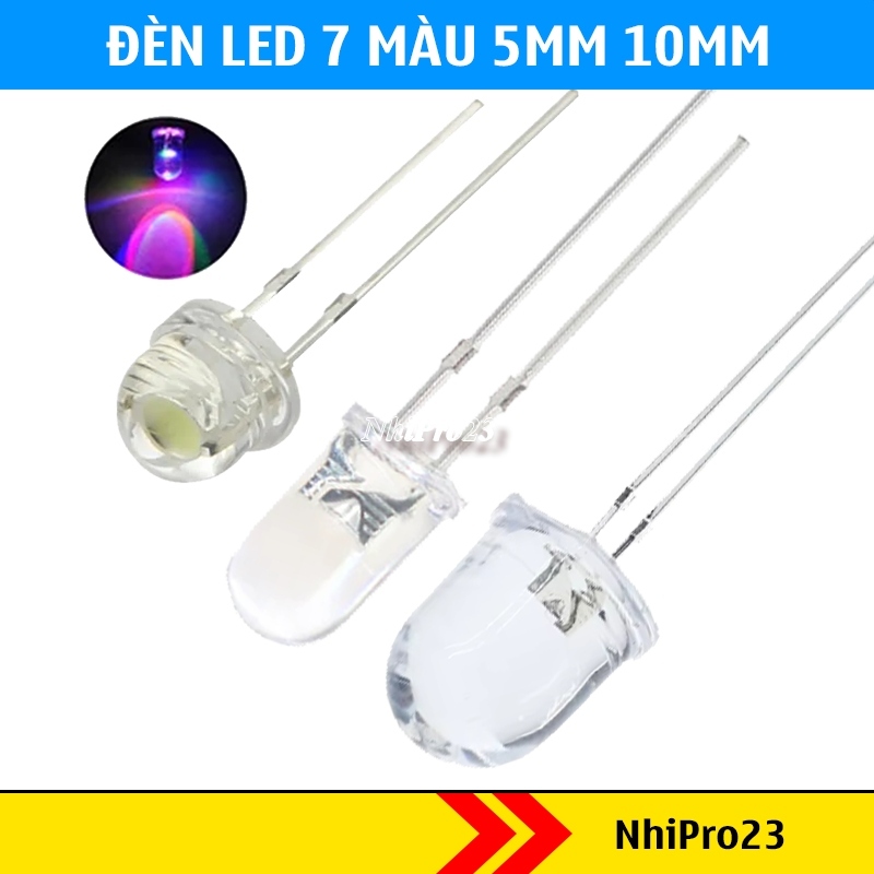 3v led 7-color 2-pin flashing 5mm 10mm optional | Shopee Malaysia
