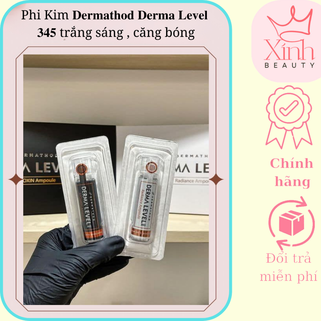 Non Needle Dermathod Derma Level 345 bright white, shiny (1 tube ...