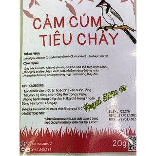 Flu, Diarrhea for Ornamental Birds 20g cuckoos, combs, babblers ...