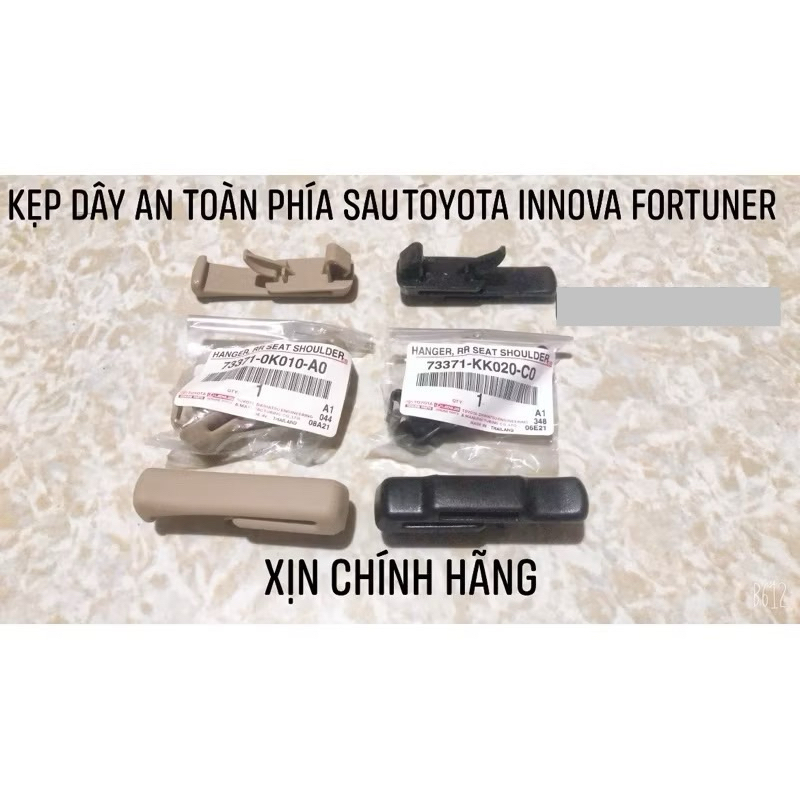 Genuine genuine TOYOTA INNOVA FORTUNER rear seat seat belt clip 73371 ...