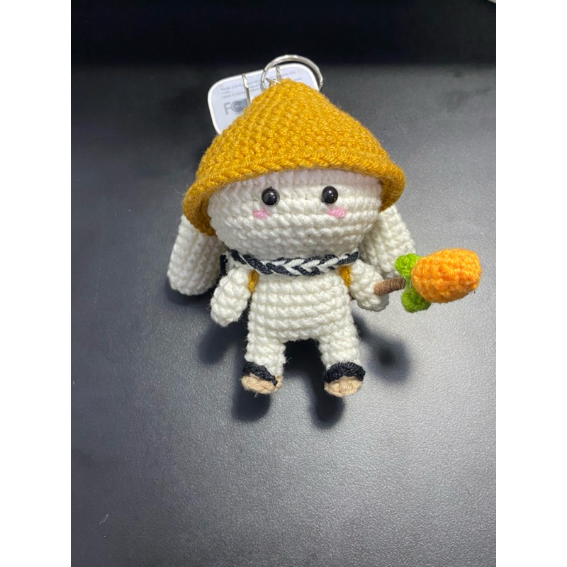 Seven-color rabbit keychain with Lien Quan skin made of wool (selfie ...
