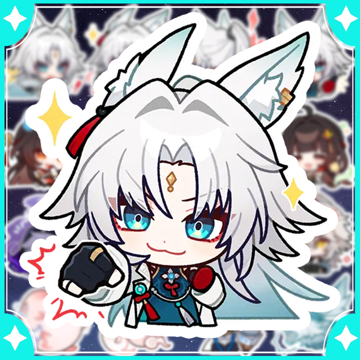 [Honkai Star Rail] Sticker Feixiao, Lingsha, Moze and Jingyuan (16 ...