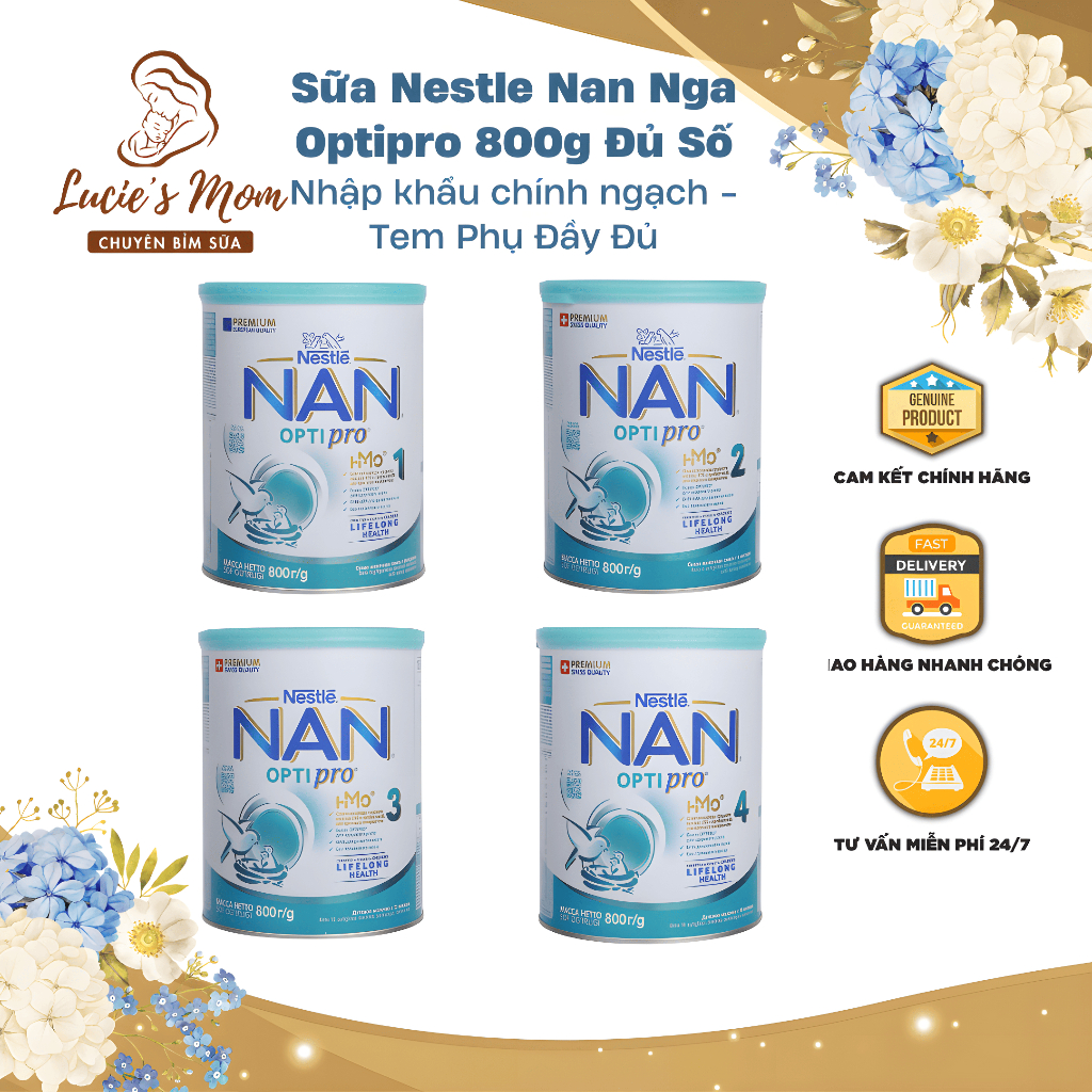 [New Date] Genuine Nan Nga Milk With Extra Stamp Can 800g No. 1,2,3,4 ...