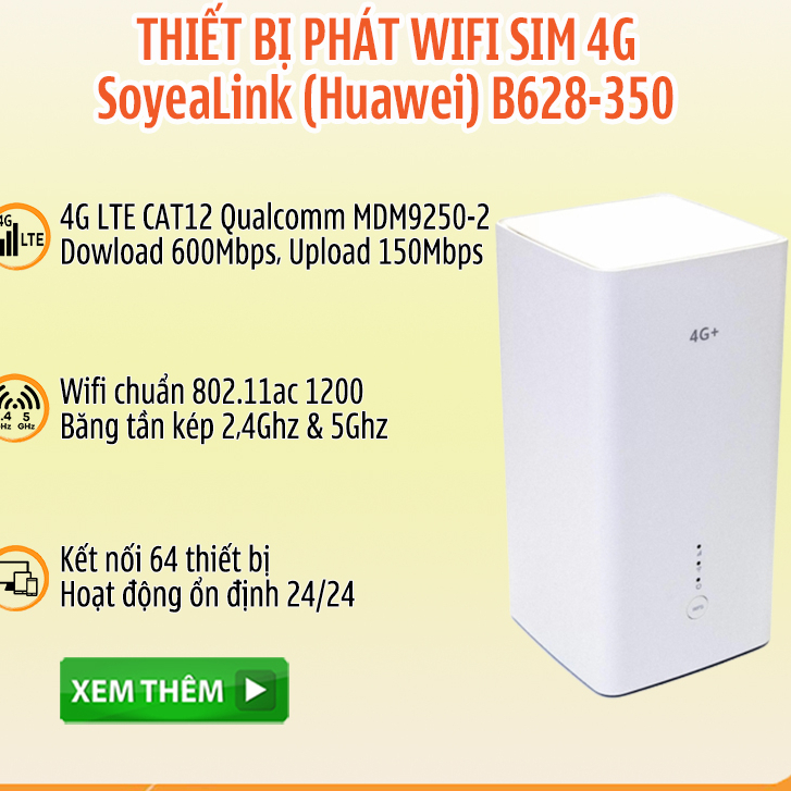 Huawei B628 B618 Premium 4G Wifi Router - 4G LTE Speed 600Mbps. AC standard Wifi 1200Mbps ...