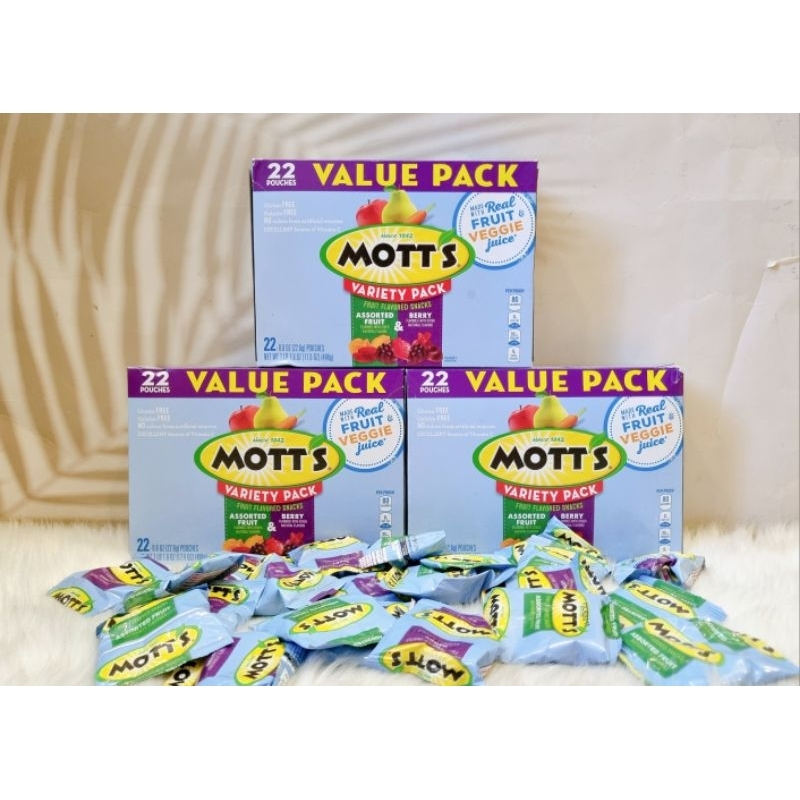 [AMERICAN Product] Mott's fruit gummies box of 22 packs | Shopee Malaysia