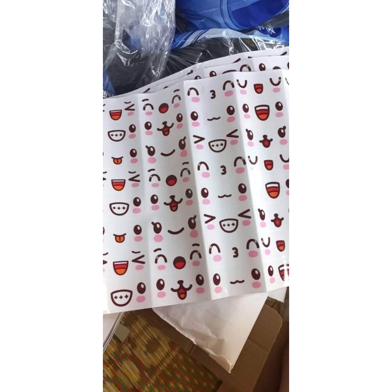 100 beautiful, waterproof facial expressions 3x3 stamp | Shopee Malaysia