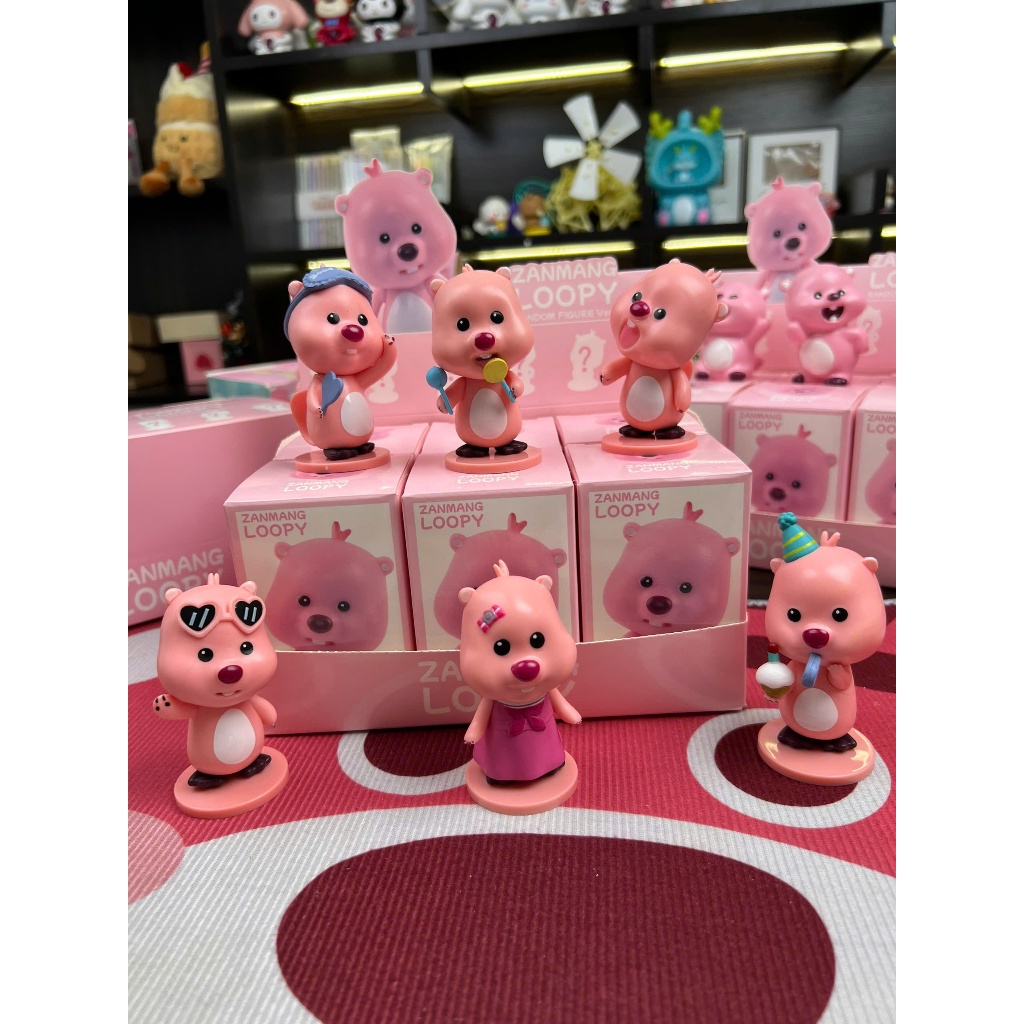 (Version 3) Blindbox blind box Loopy character model cute Beaver decor ...