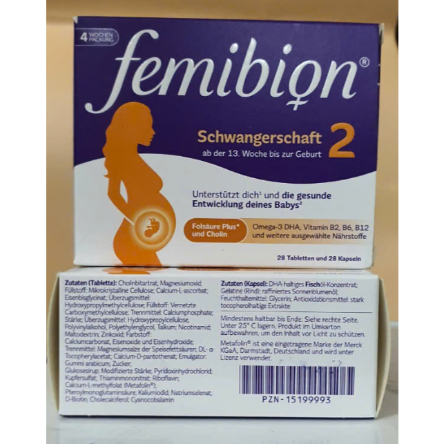 Femibion 2 for pregnant women, box of 56 tablets from Germany | Shopee ...