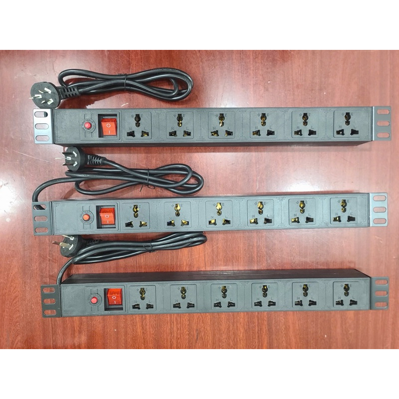 6-pin 3-pin PDU power outlet for rack cabinet 19" | Shopee Malaysia