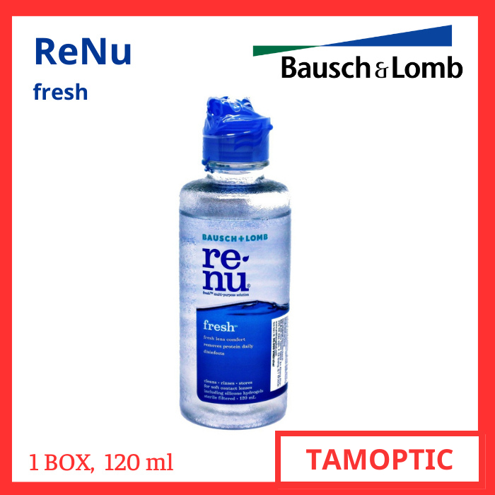 Renu fresh Solution Bausch+lomb contact lens cleaning and soaking ...