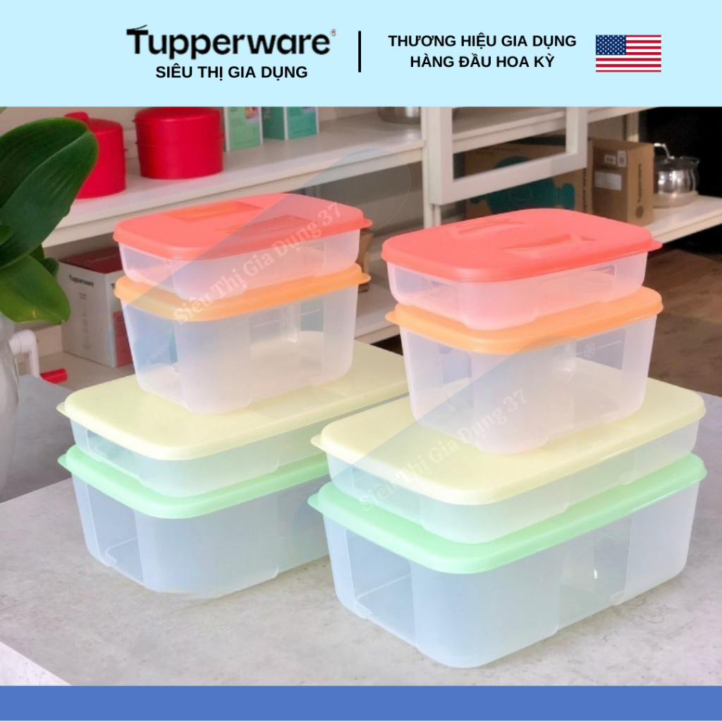 Genuine Freezermate Colorful Tupperware freezer box retail Set, virgin ...