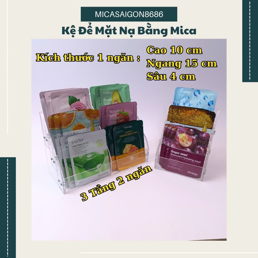 Mask Shelf - Mask Shelf - Mask Display Shelf - Mica Mask Tray | Shopee ...