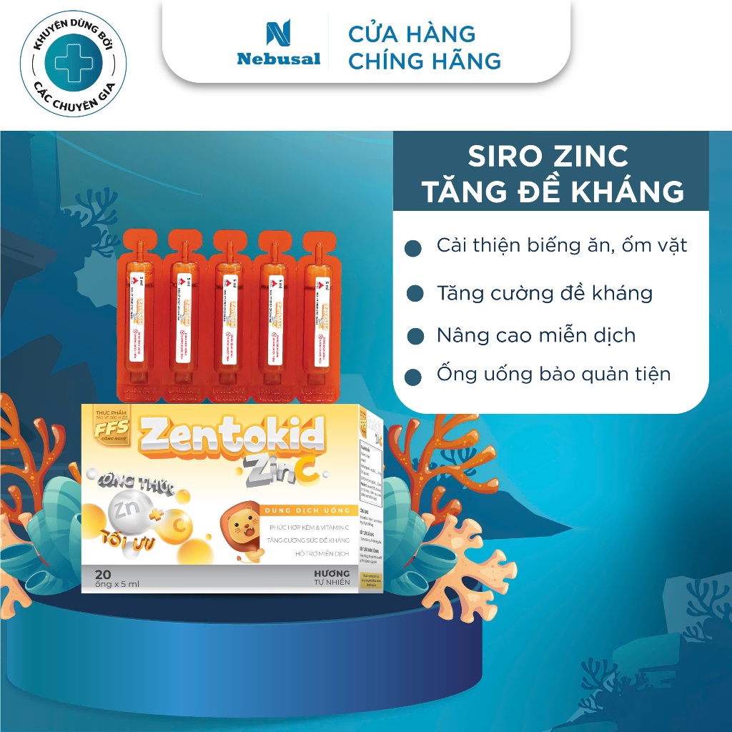 Zinc ZENTOKID ZinC syrup Helps increase resistance and immune system ...