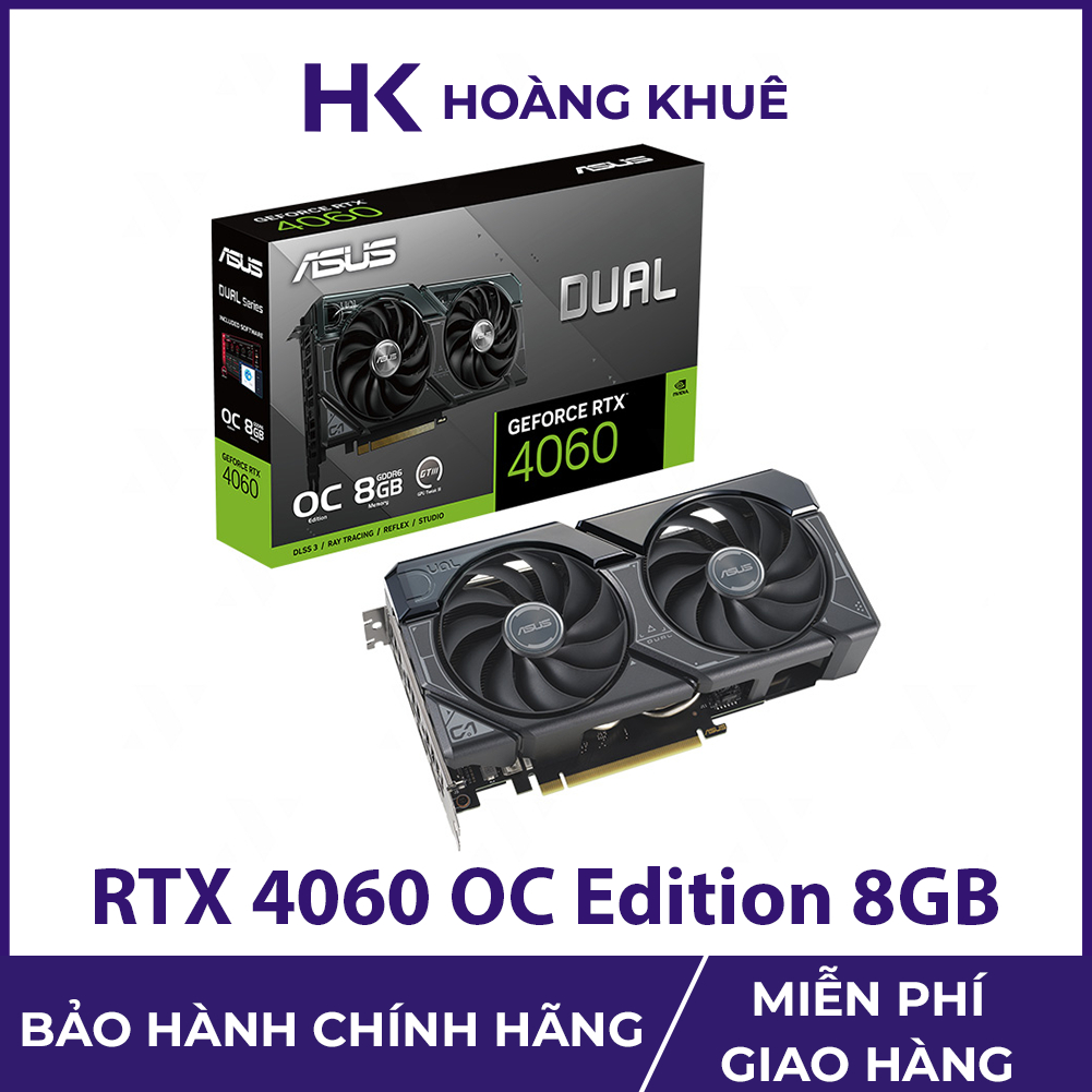 Asus DUAL GeForce RTX 4060 OC Edition 8GB VGA Video Card (DUAL-RTX4060 ...