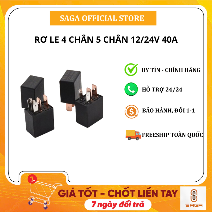 Small 12v 24v 40A relay. Nice 4-pin and 5-pin relay. | Shopee Malaysia