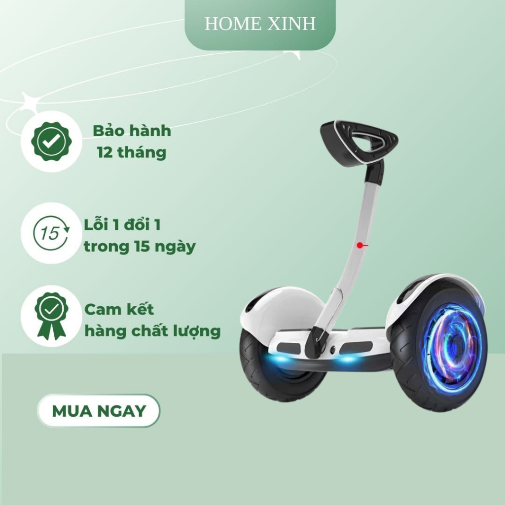 Smart balance bike, 10 inch wheels, Bluetooth connection, LED music player with modern handle ...